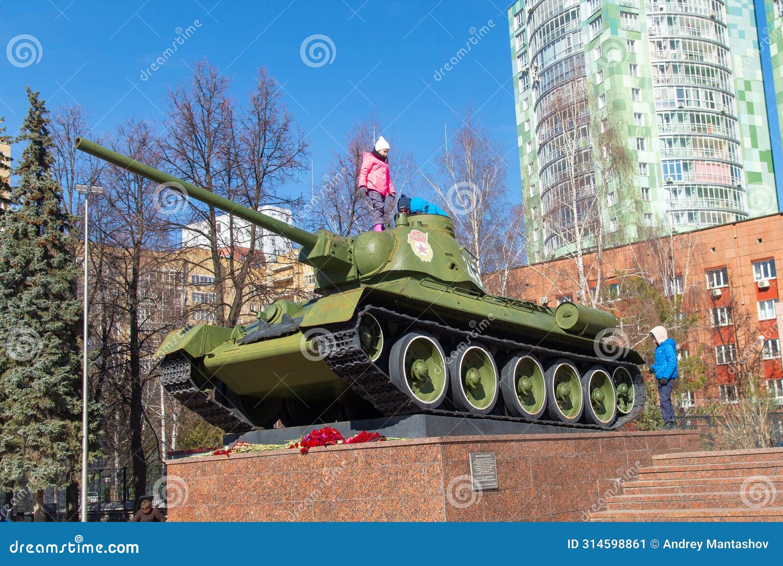 Monument To the T-34 Tank in Perm Editorial Photo - Image of street ...