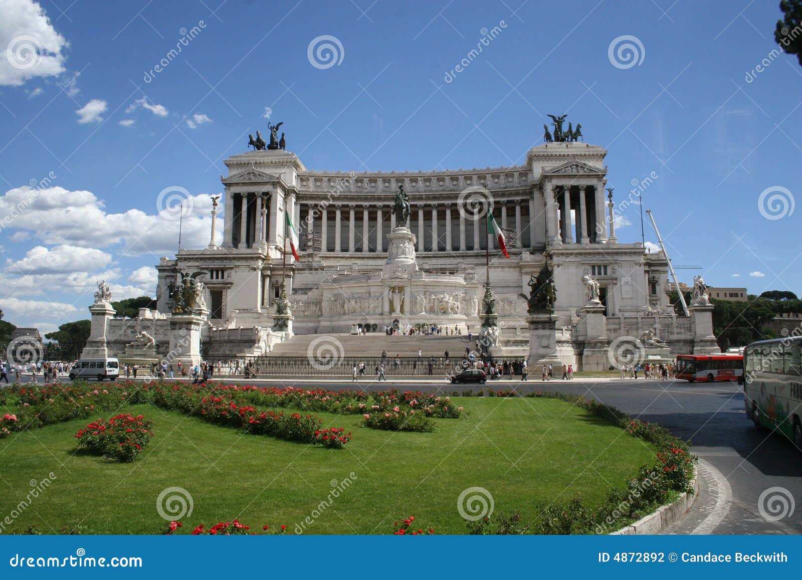 Monument To Victor Emanuel II Stock Photo - Image of rome, victor: 4872892
