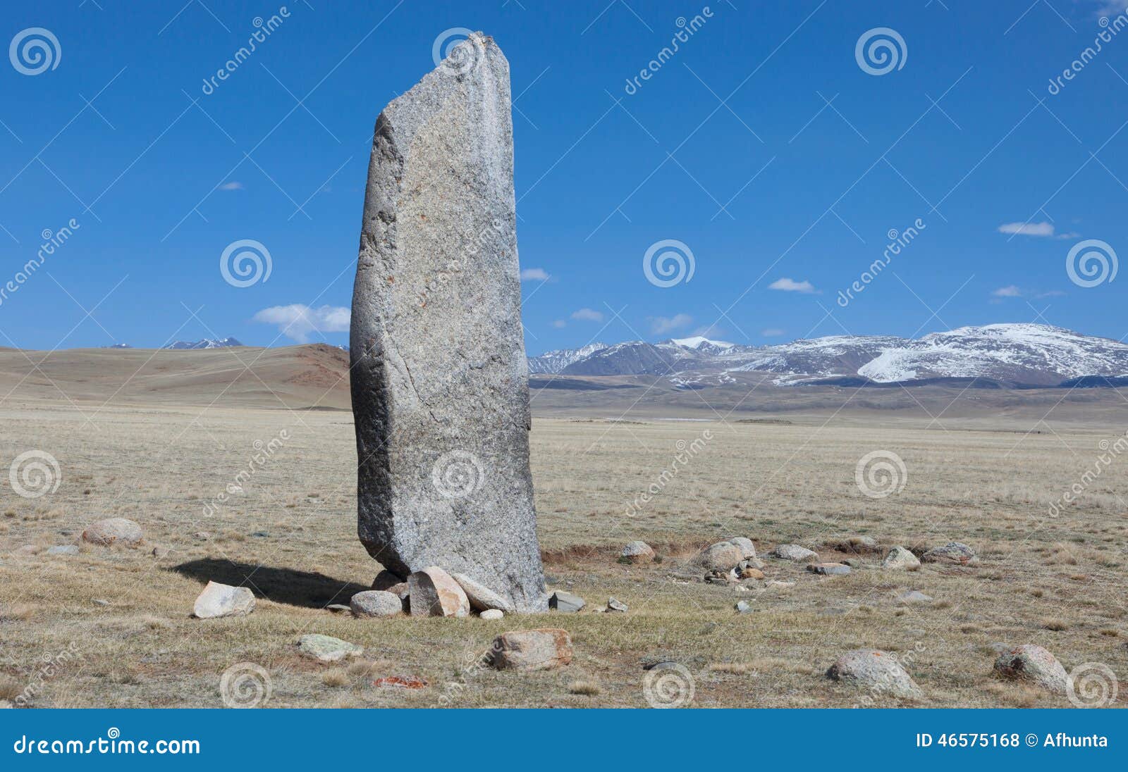 Monument on the Tomb of the Ancient Turkic Stock Photo - Image of ...