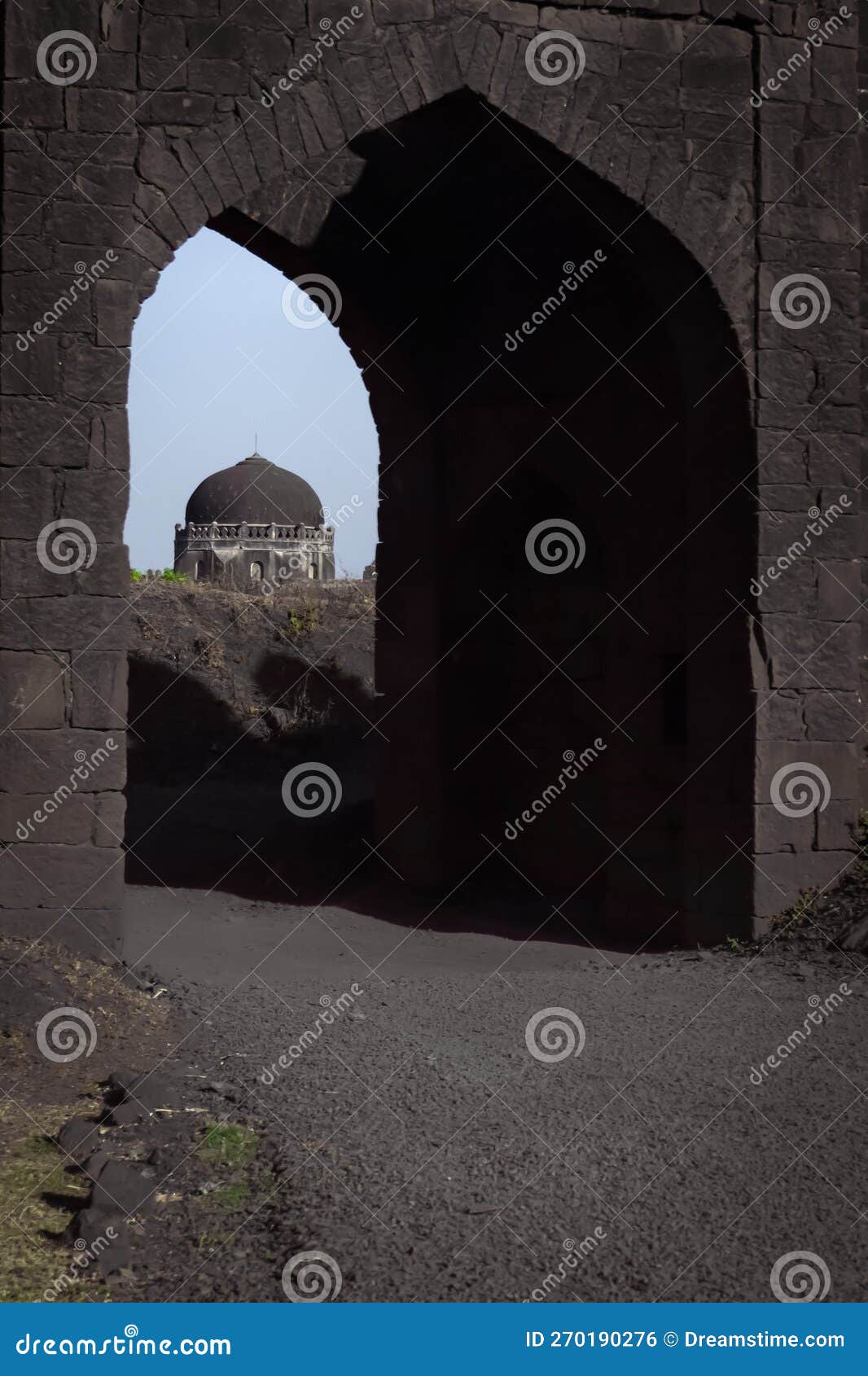 Monument Tomb Inside Wall Used As a Frame Stock Photo - Image of chapel ...