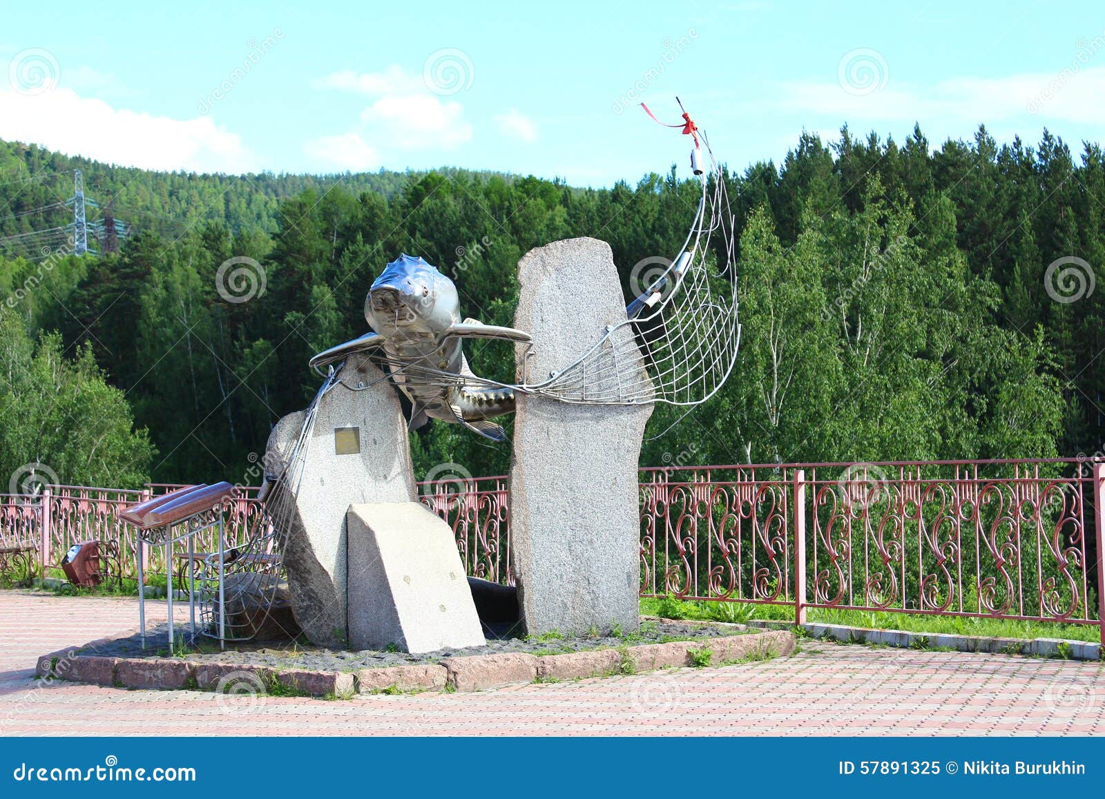 The Monument Tsar Fish on a Viewing Platform Editorial Image - Image of ...