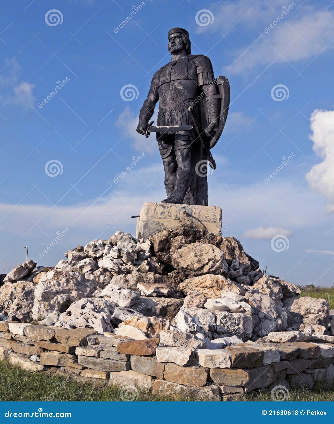 Monument tzar Kaloyan stock photo. Image of medieval - 21630618
