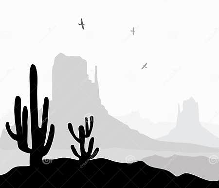 Monument Valley (Arizona)-Vector Stock Vector - Illustration of valley ...