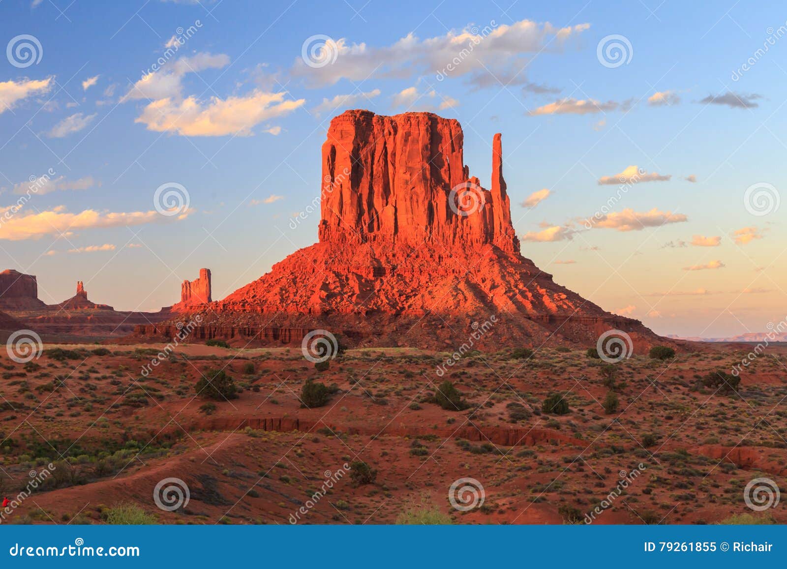 Monument Valley butte stock image. Image of buttes, navajo - 79261855