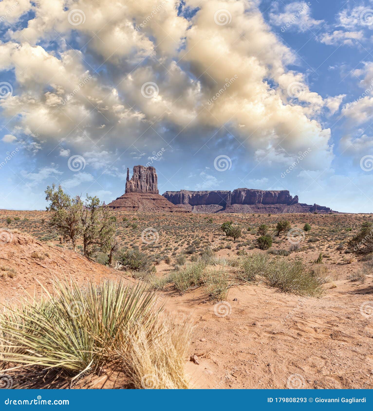 Monument Valley at Dusk after Sunset, Utah, USA Stock Image - Image of ...