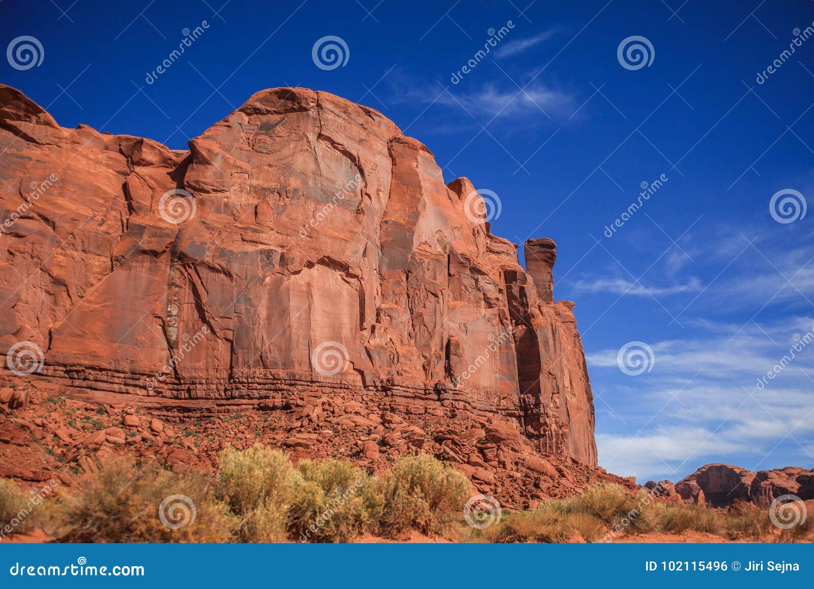 Rock in Monument Valley stock photo. Image of national - 102115496