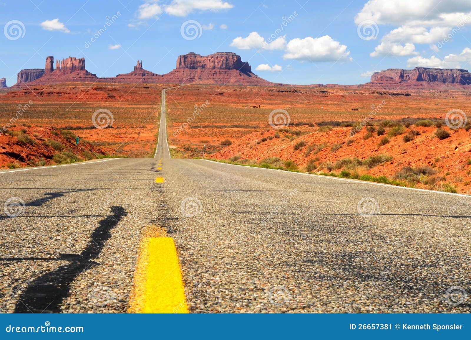 Monument Valley highway stock image. Image of arid, mesa - 26657381