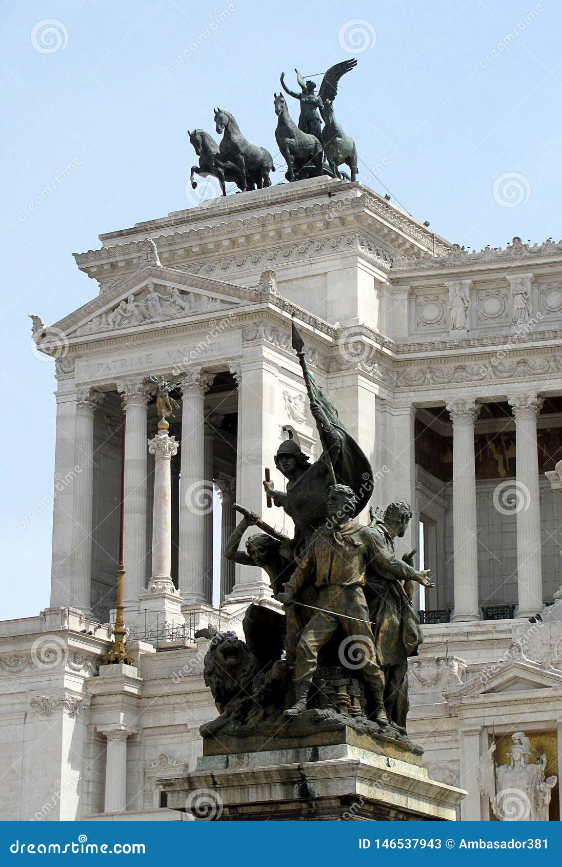 Rome, Italy - May 04, 2013: Monument of Victor Emmanuel II, Venezia ...