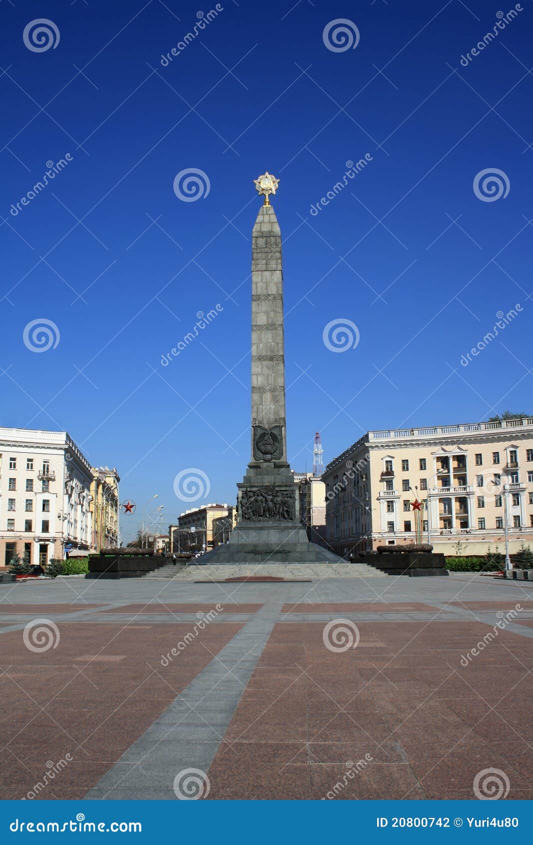Monument on the Victory Square Stock Photo - Image of majestic, belarus ...