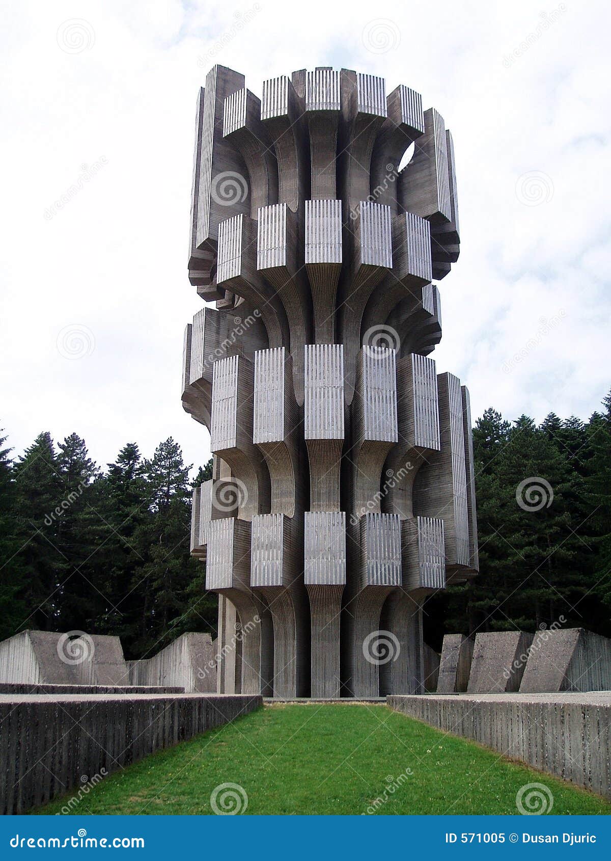 Monument World War 2 stock image. Image of high, prijedor - 571005