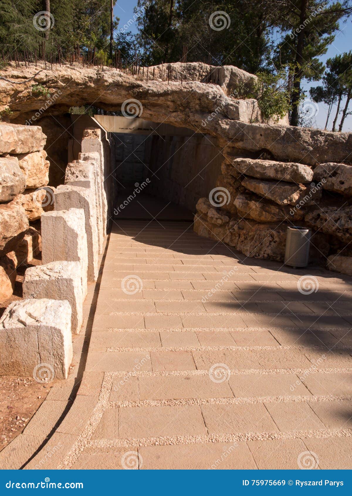 Monument in Yad Vashem.Holocaust Memorial Stock Image - Image of ...