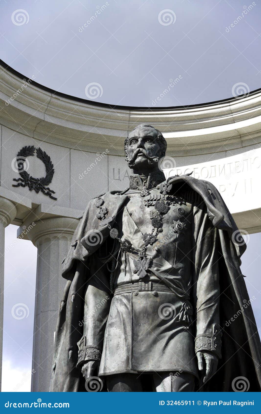 Monument of Zar Alexander the Second. Stock Image - Image of autocrator ...
