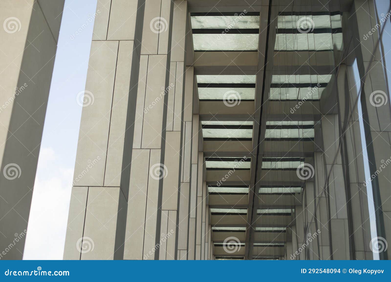 Monumental Architecture. Gigantic Square Columns Stock Photo - Image of ...