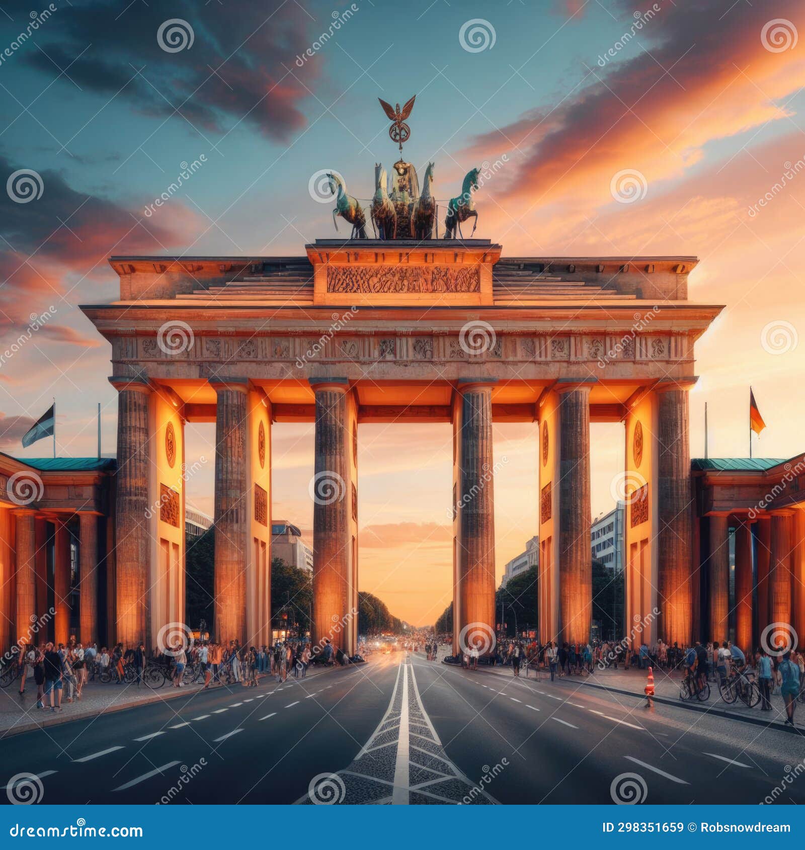 Sunset At Brandenburg Gate: A Neo-pop Iconography Desktop Wallpaper ... Sunset At Brandenburg Gate: A Neo-pop Iconography Desktop Wallpaper ...