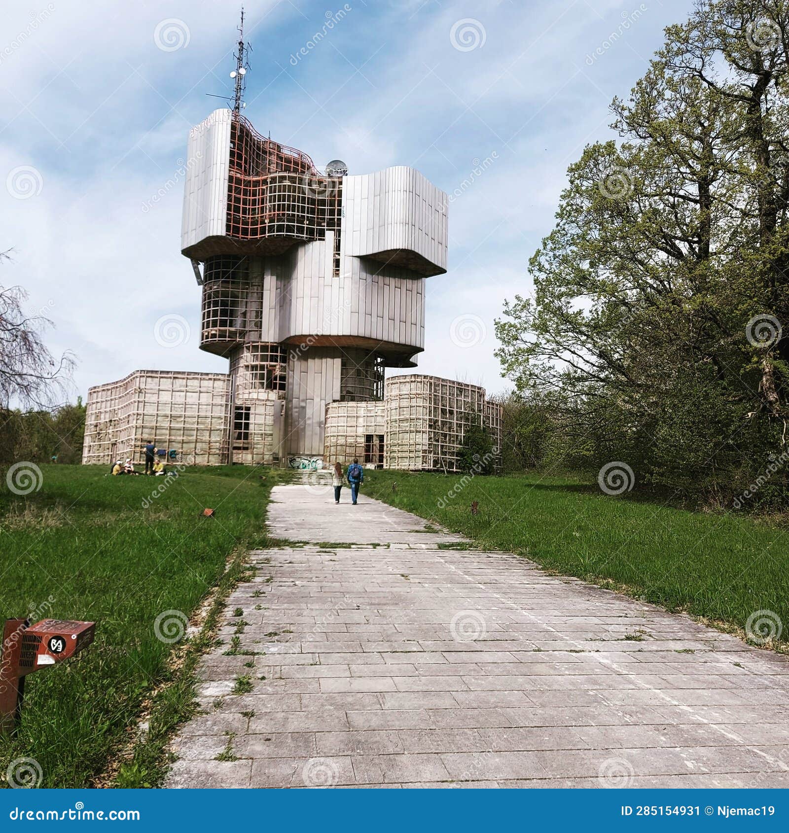 Monumental Building, Ravna Gora Editorial Photo - Image of flower ...