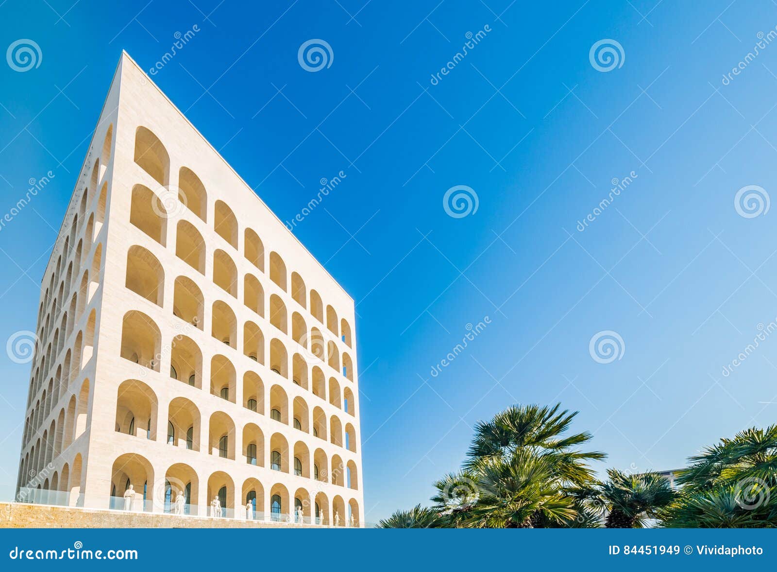 Monumental Building in Rome Editorial Stock Image - Image of square ...
