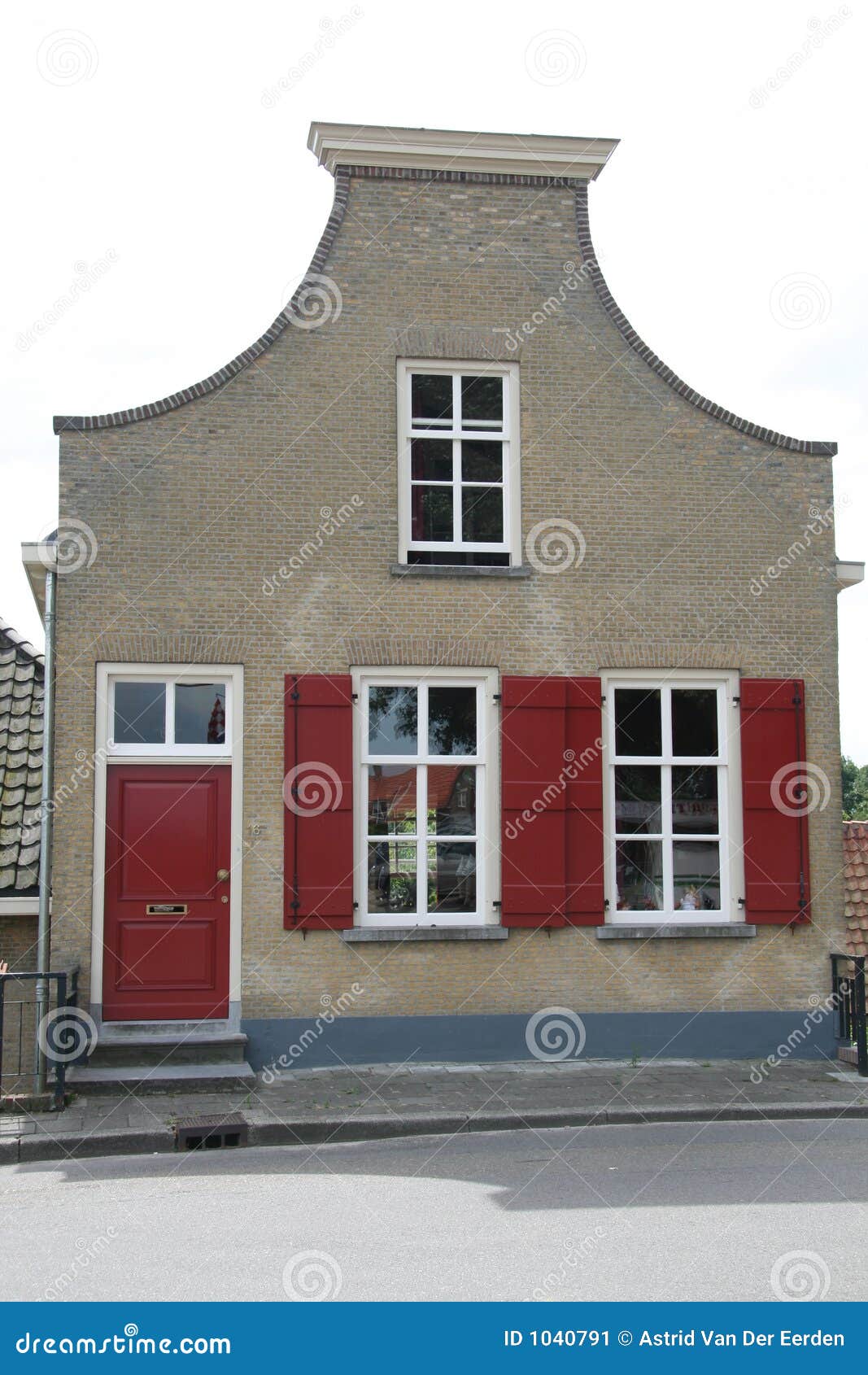 Monumental Dutch house stock image. Image of authentic - 1040791