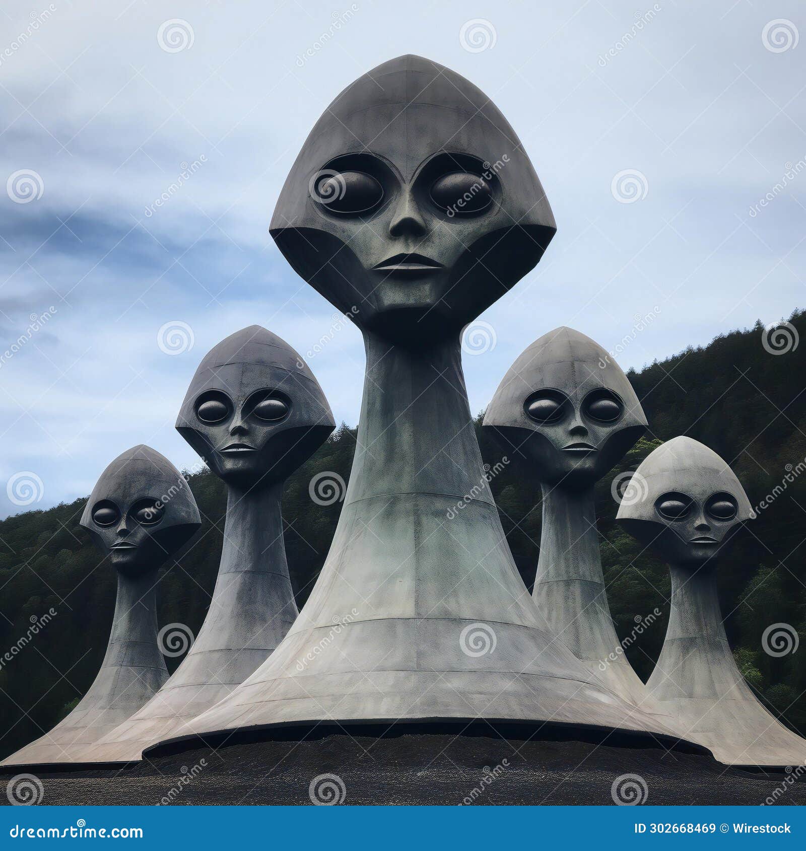 A Monumental Sculpture Representing The Strength And Resilience Of The ...