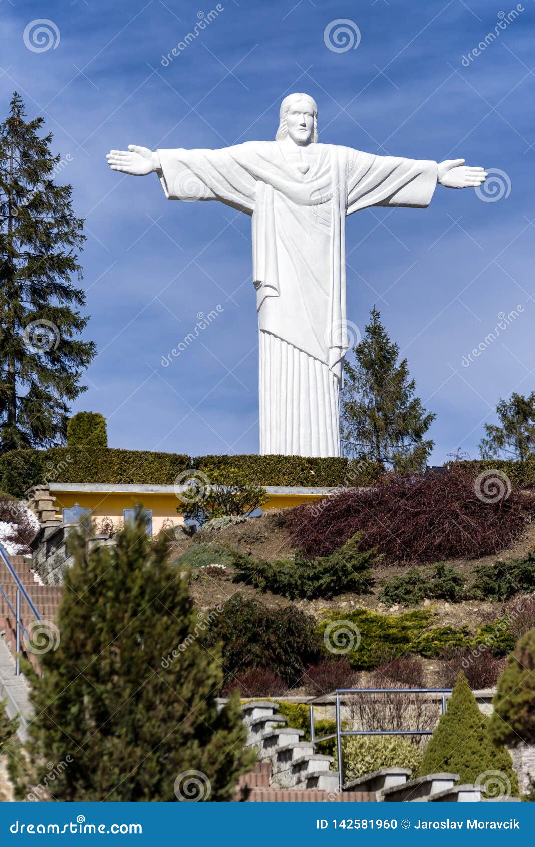 Statue of Jesus Christ at Klin, Slovakia Stock Photo - Image of ...
