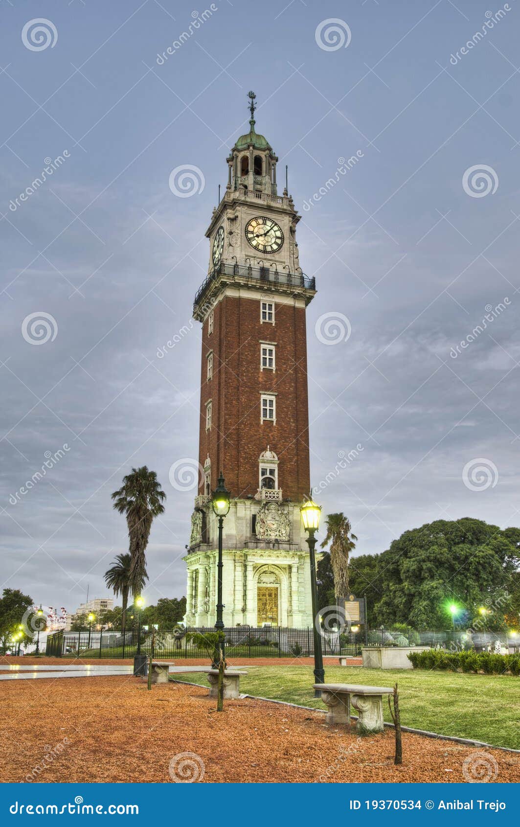 Monumental Tower at Buenos Aires Stock Photo - Image of famous, capital ...