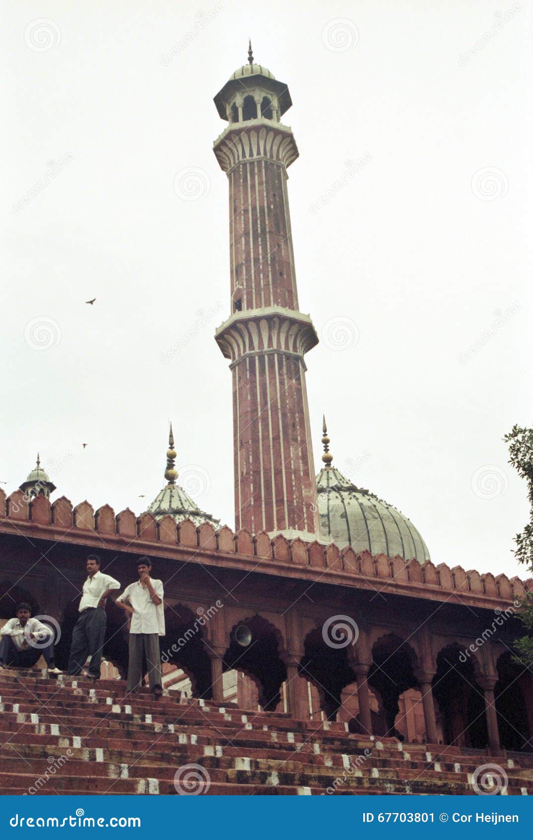 MONUMENTALE MOSKEE in INDIA Redactionele Foto - Image of koepel, stad ...