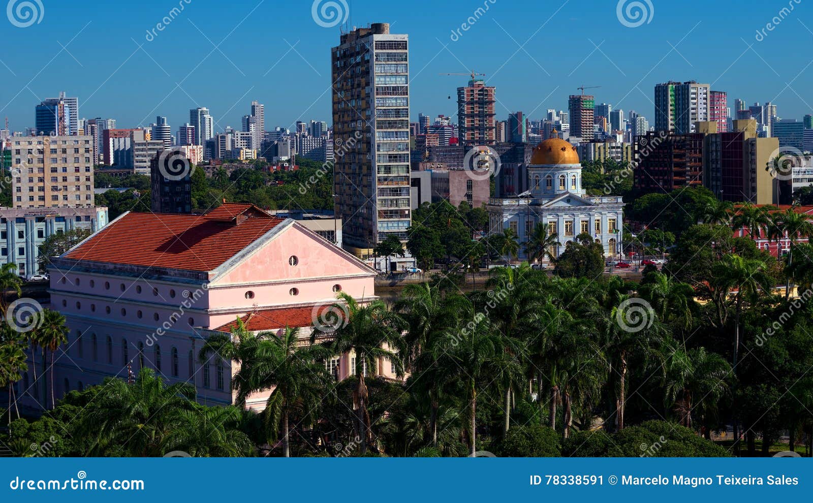Monumenti Storici Di Recife Del Centro, Pernambuco, Brasile Immagine ...