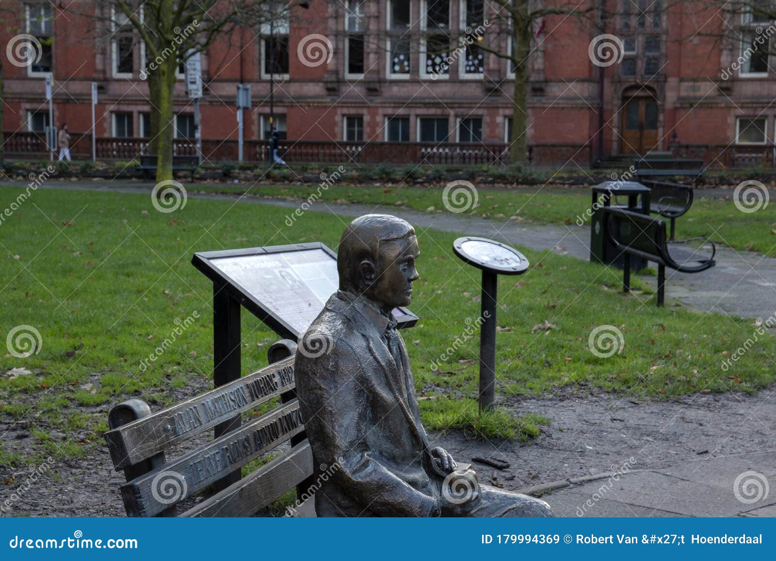 Monumento a Alan Turing En Manchester Inglaterra 2019 Imagen de archivo ...