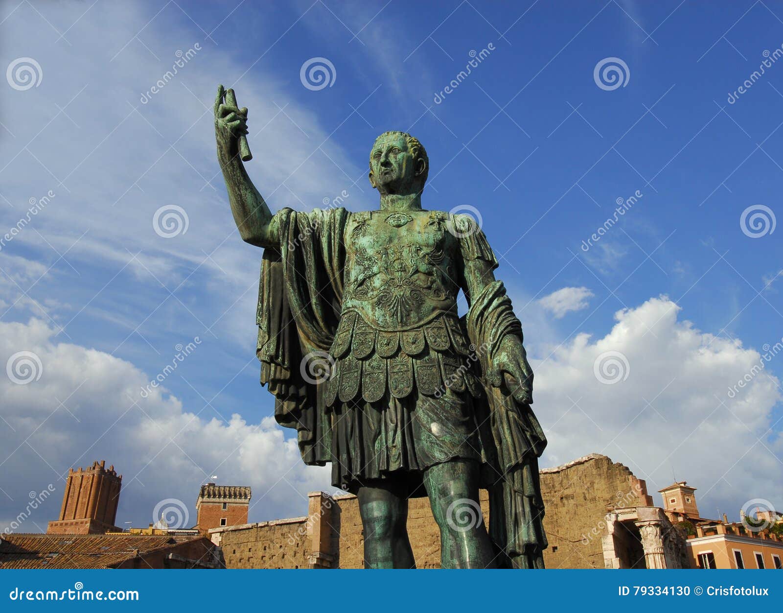 Monumento De Caesar Augustus Nerva Del Emperador Foto de archivo ...