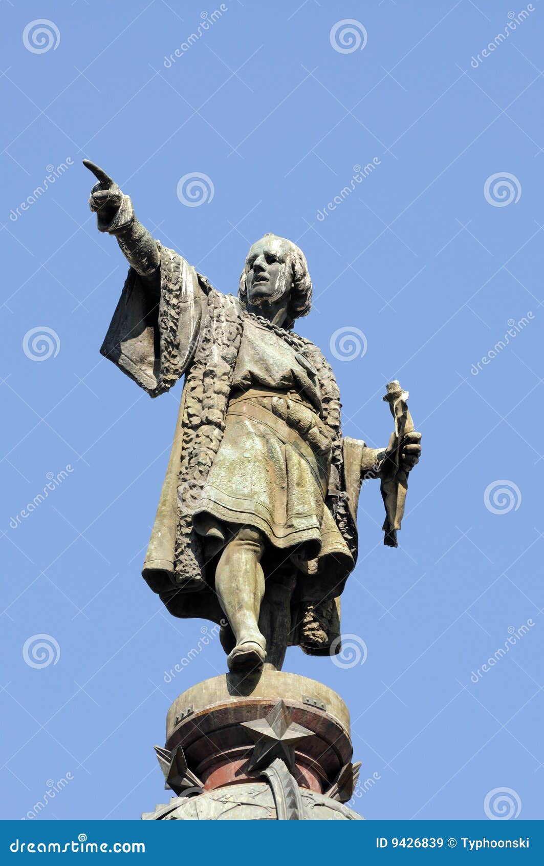 Monumento De Christopher Columbo, Barcelona Imagem de Stock - Imagem de ...