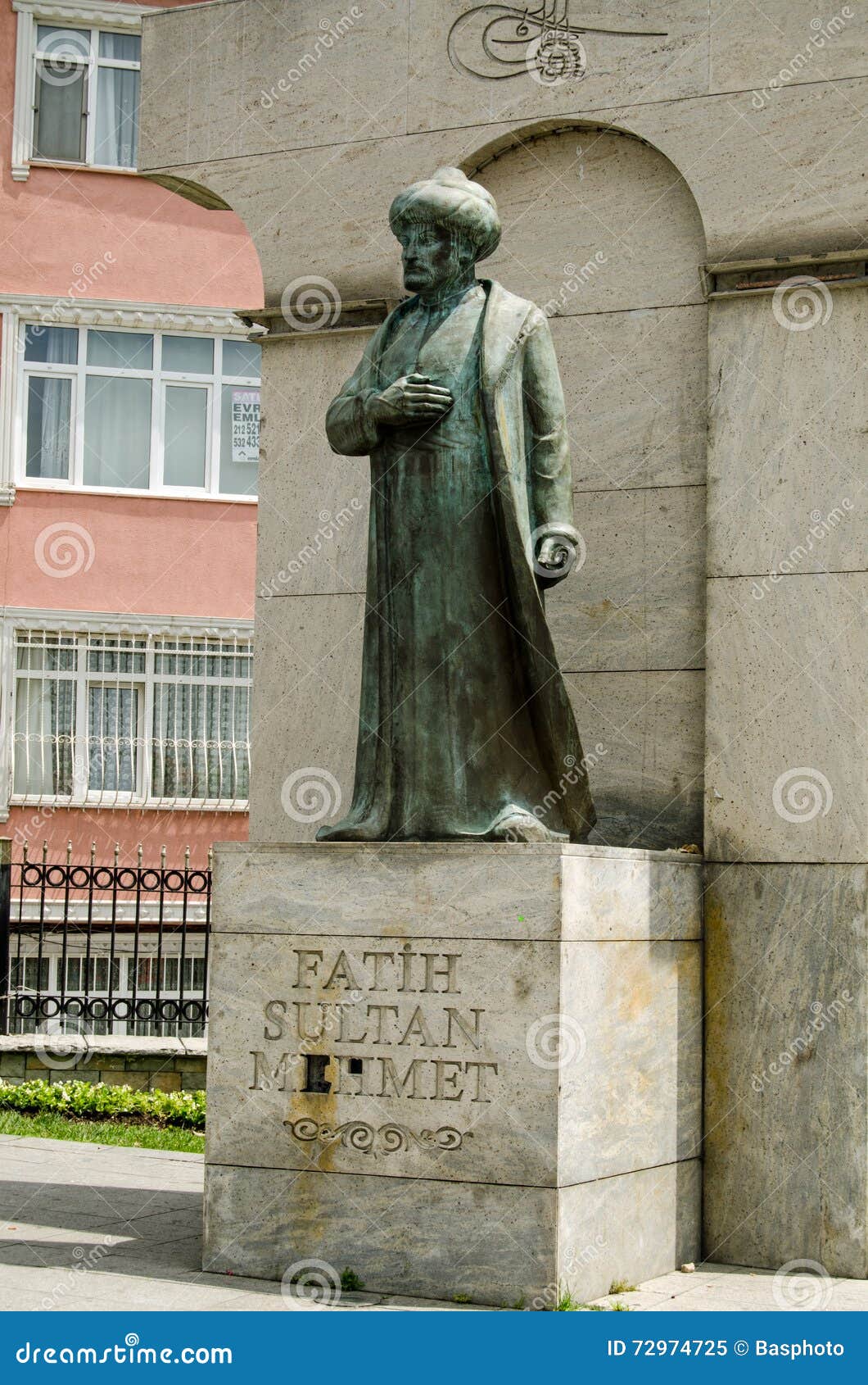 Monumento De Fatih Sultan Mehmet, Estambul Imagen editorial - Imagen de ...