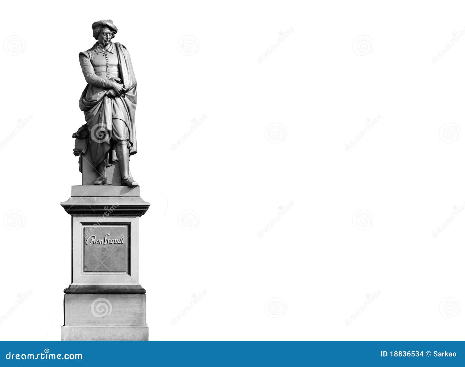 Monumento De Rembrant Van Rijn, Amsterdam Foto de archivo - Imagen de ...