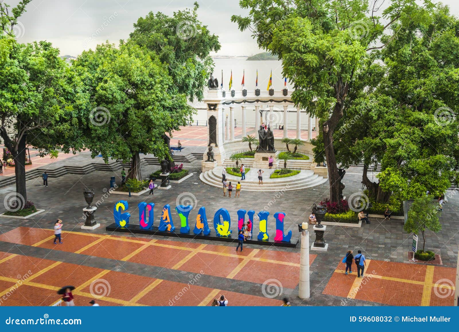 Monumento De Rotonda Do La Em Guayaquil Fotografia Editorial - Imagem ...