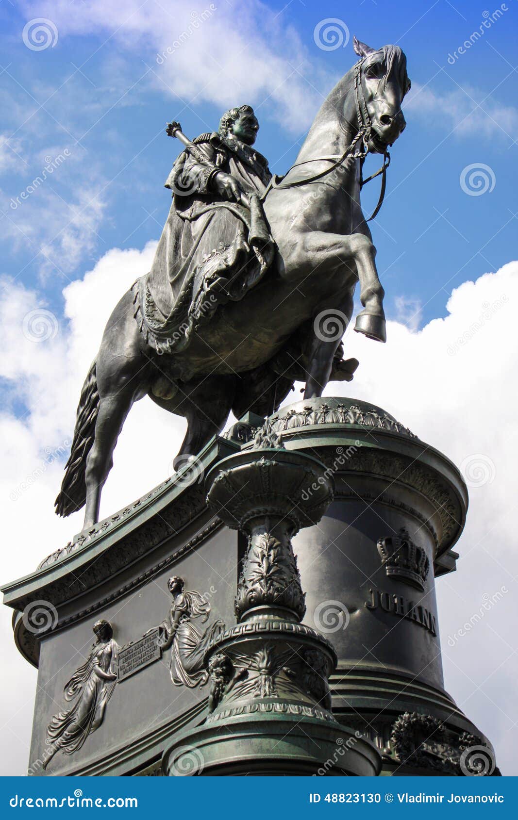 Monumento 02 Di Re Johann Di Dresda Fotografia Stock - Immagine di ...