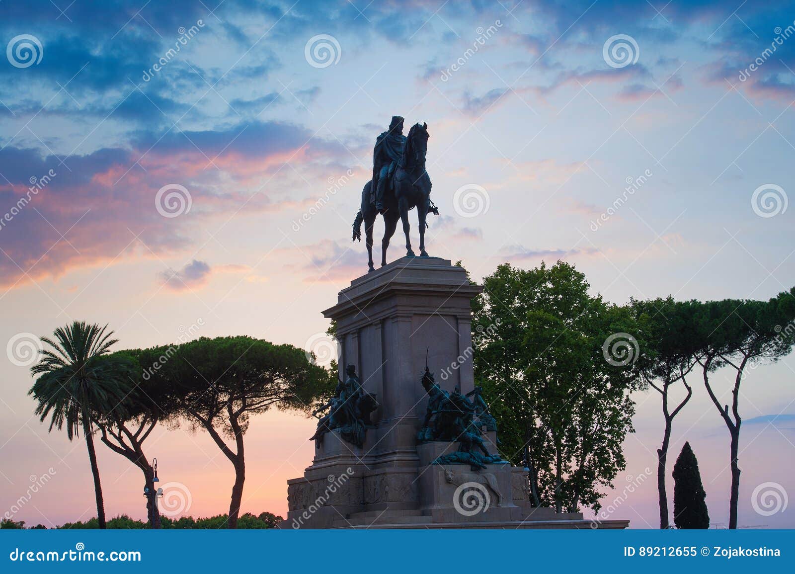 Monumento a Garibaldi a Roma Immagine Editoriale - Immagine di italiano ...