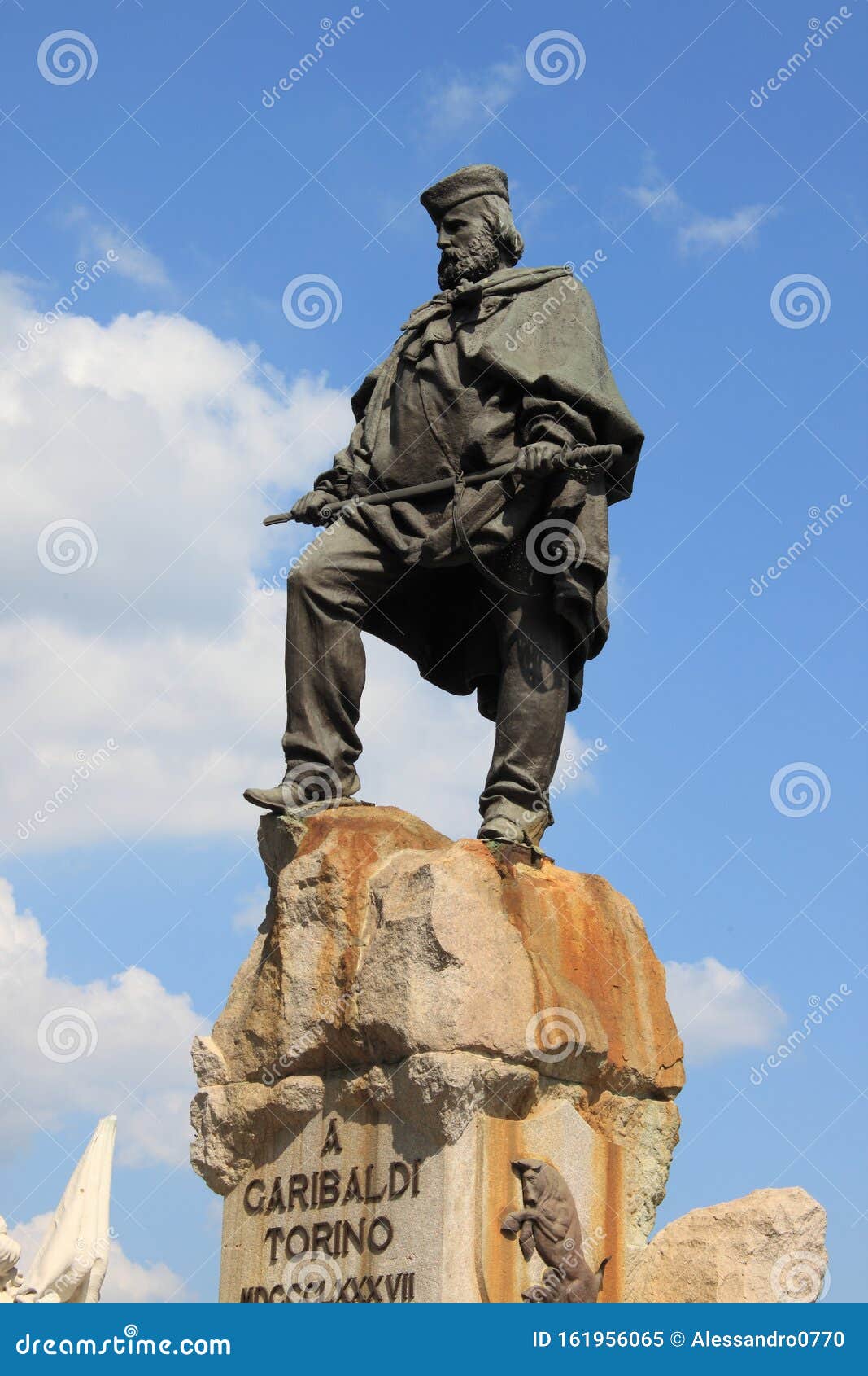 Monumento a Giuseppe Garibaldi a Torino Immagine Stock - Immagine di ...