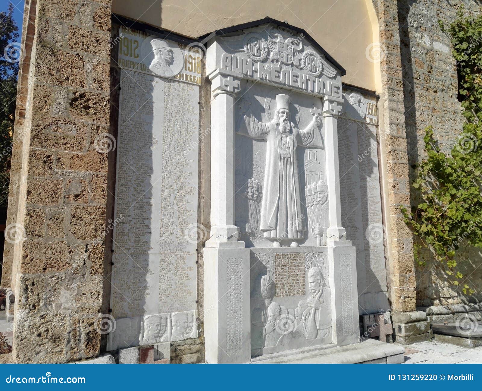 Monumento Hadzi Melentije, Serbia Imagen editorial - Imagen de cristo ...