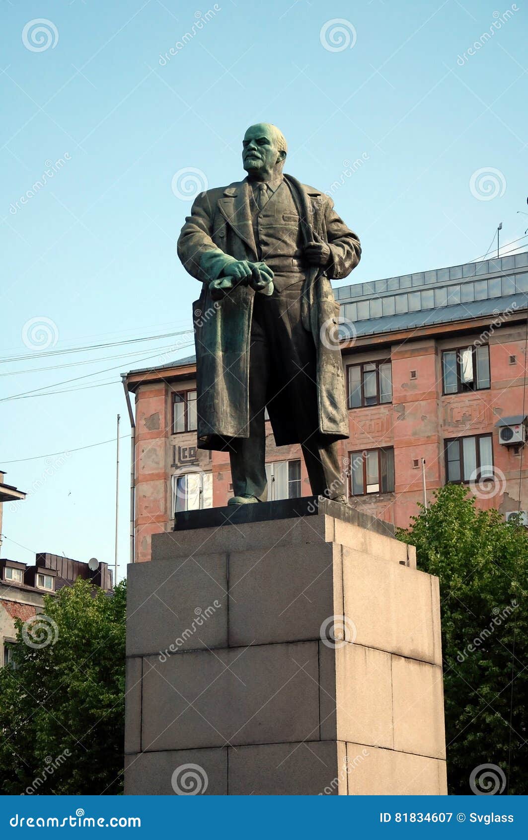 Monumento a Lenin fotografía editorial. Imagen de rojo - 81834607