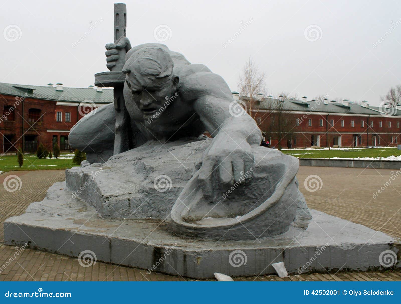 Monumento Na Fortaleza De Bresta Imagem de Stock - Imagem de tijolo ...