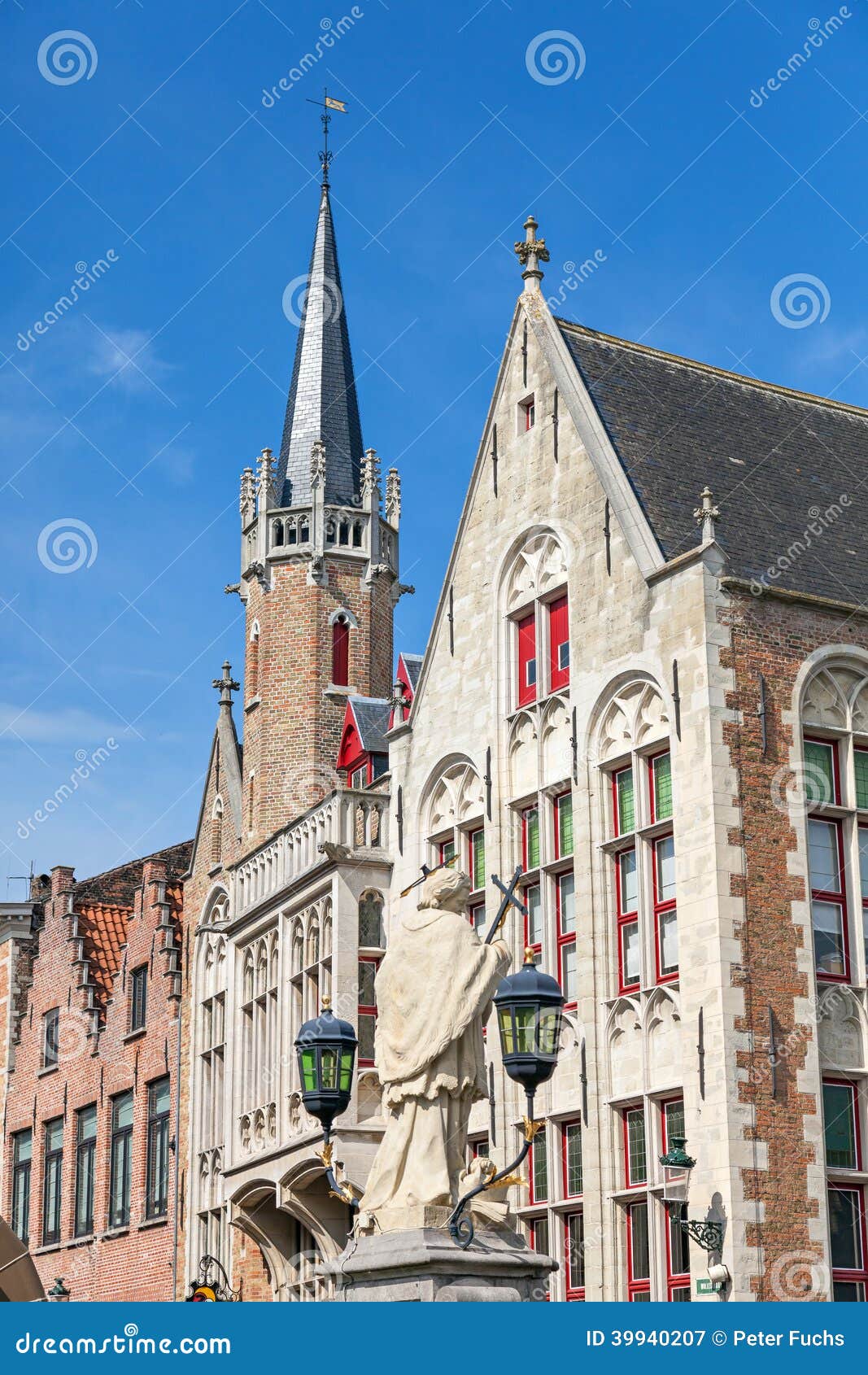Monumento storico a Bruges immagine stock. Immagine di immagine - 39940207