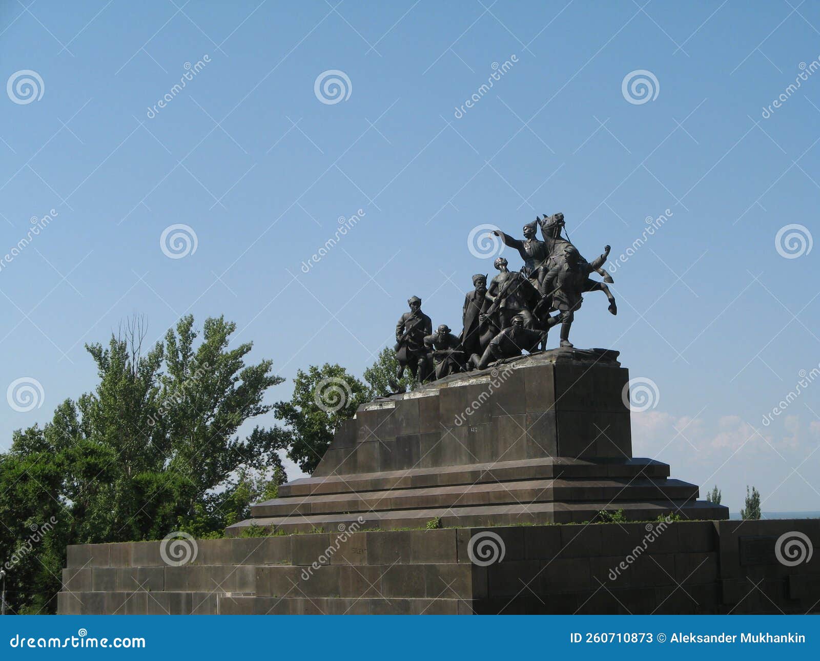 Monumento a vasily chapaev imagen de archivo. Imagen de samara - 260710873