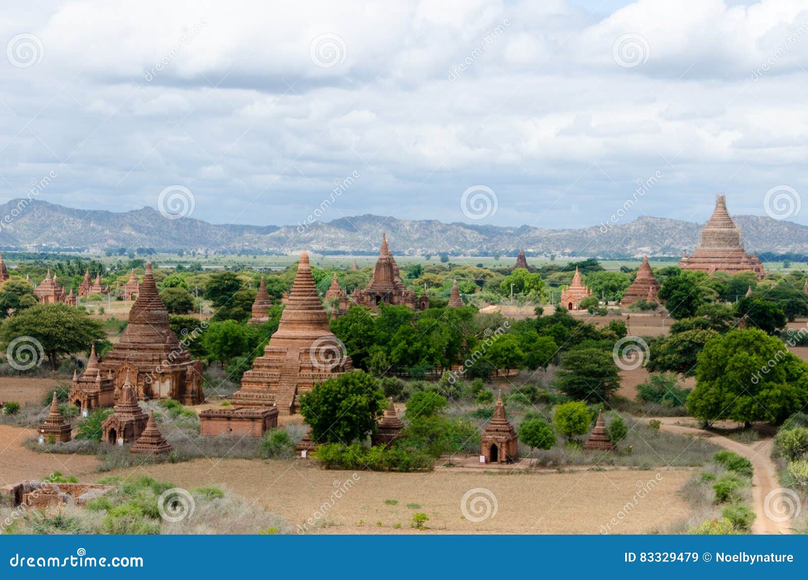 Monuments of Bagan stock image. Image of bagan, exterior - 83329479