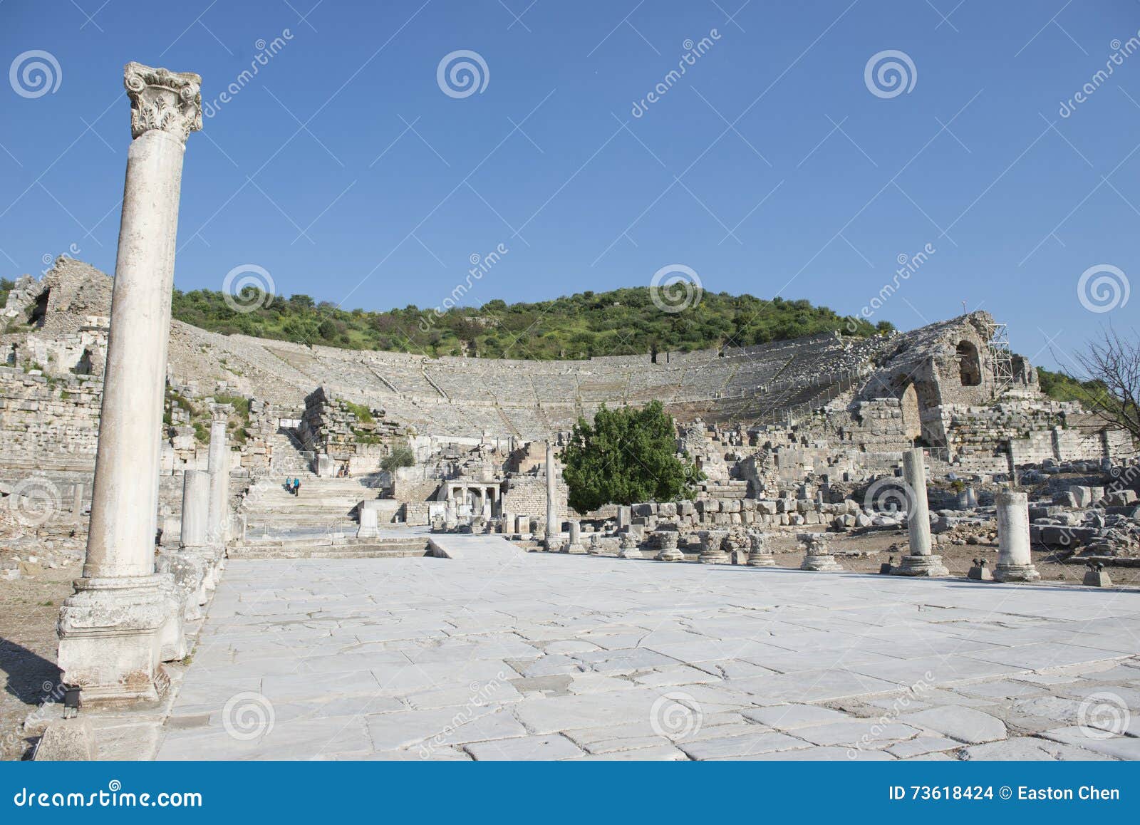 Monuments Ephesus, Turkey Landscape Stock Photo - Image of civilization ...