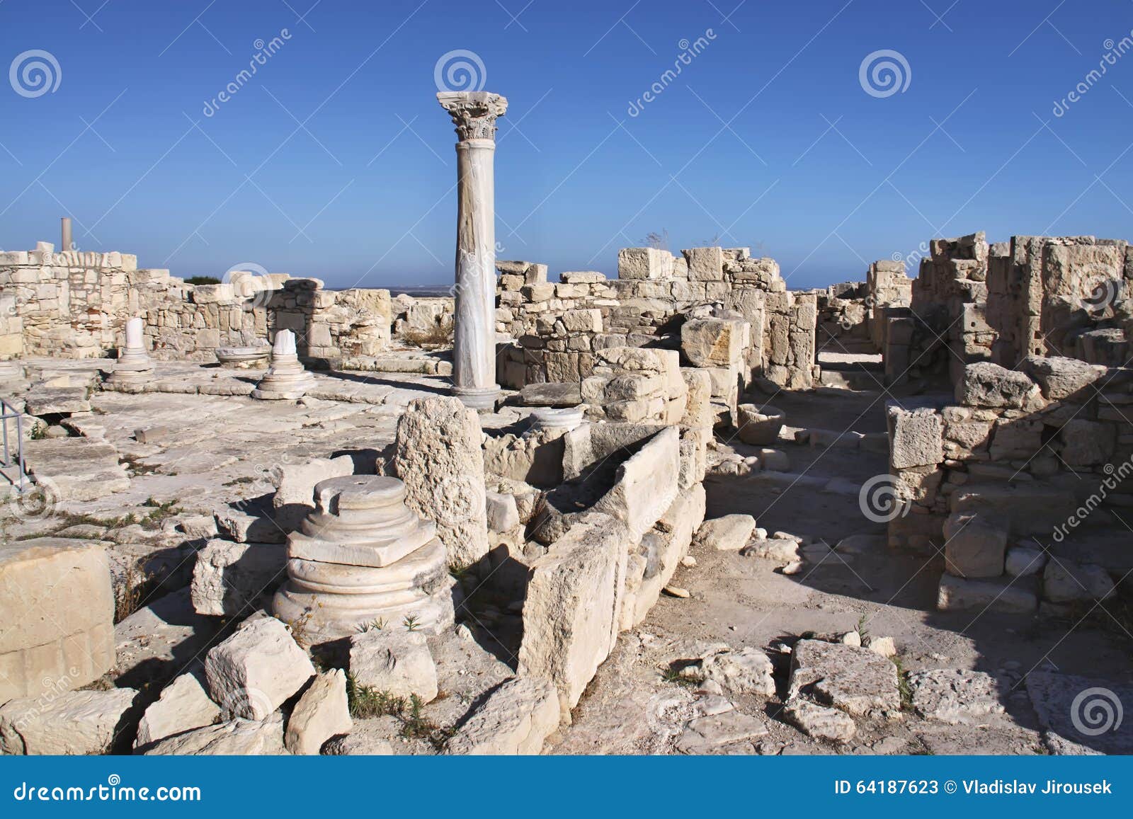 Monuments Romains Kourion, Chypre Image stock - Image du trésor ...