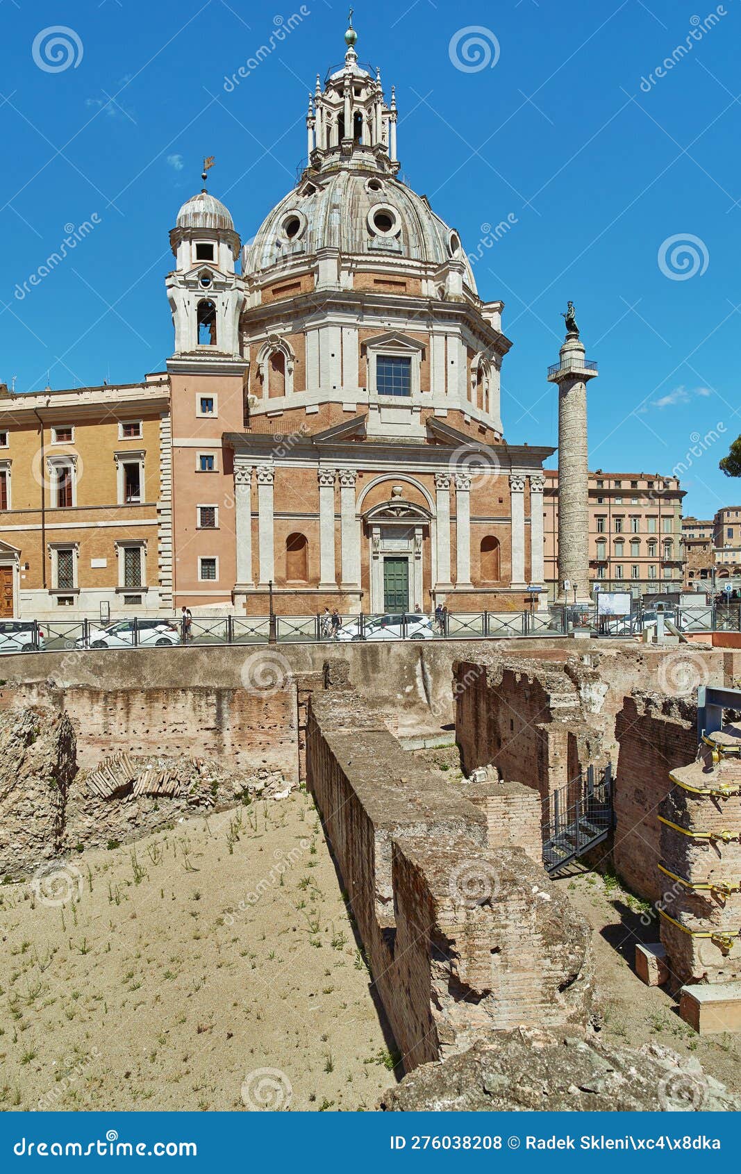 Monuments in rome stock photo. Image of travel, historic - 276038208