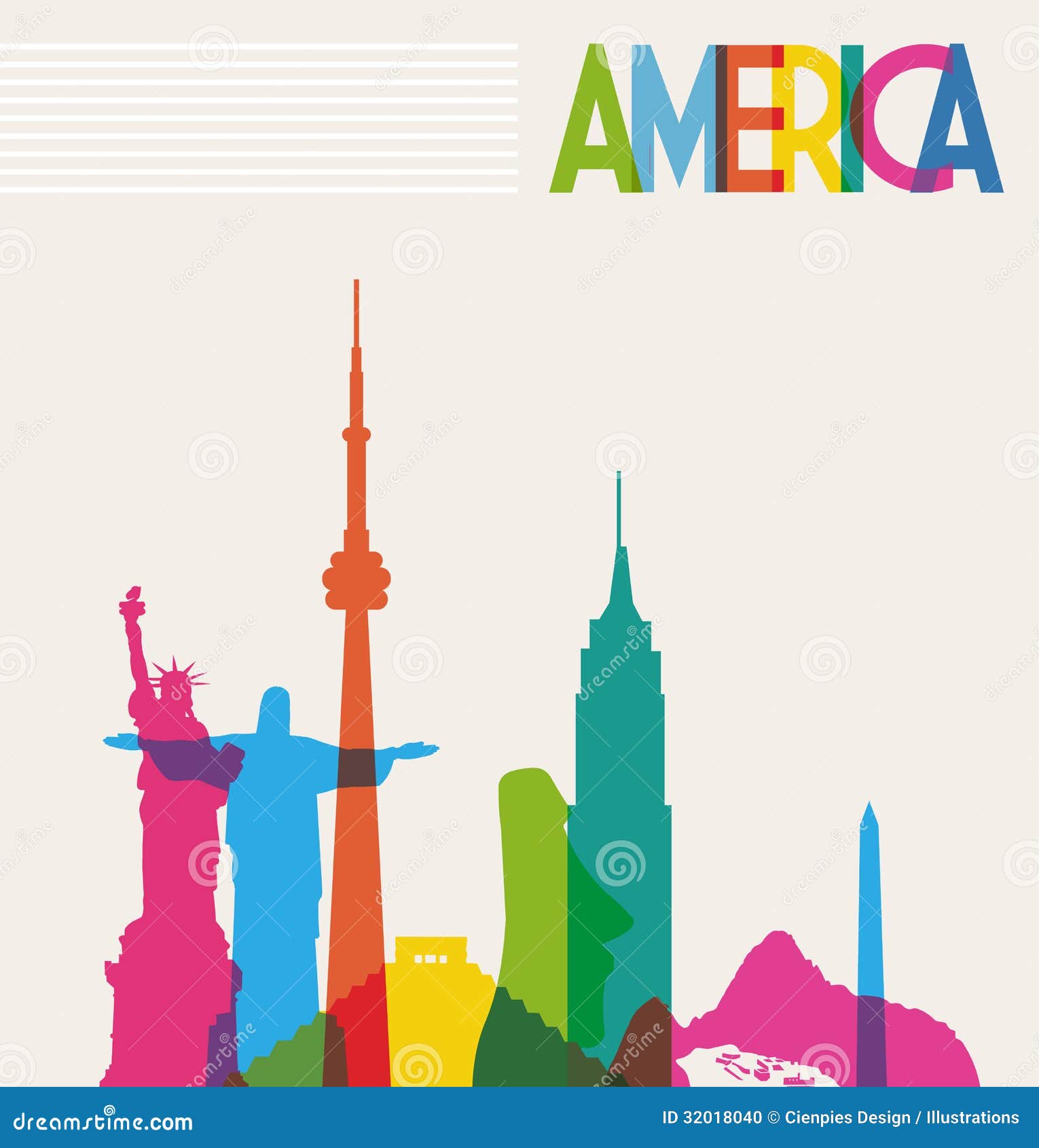 Diversity Monuments America Stock Illustrations – 18 Diversity ...