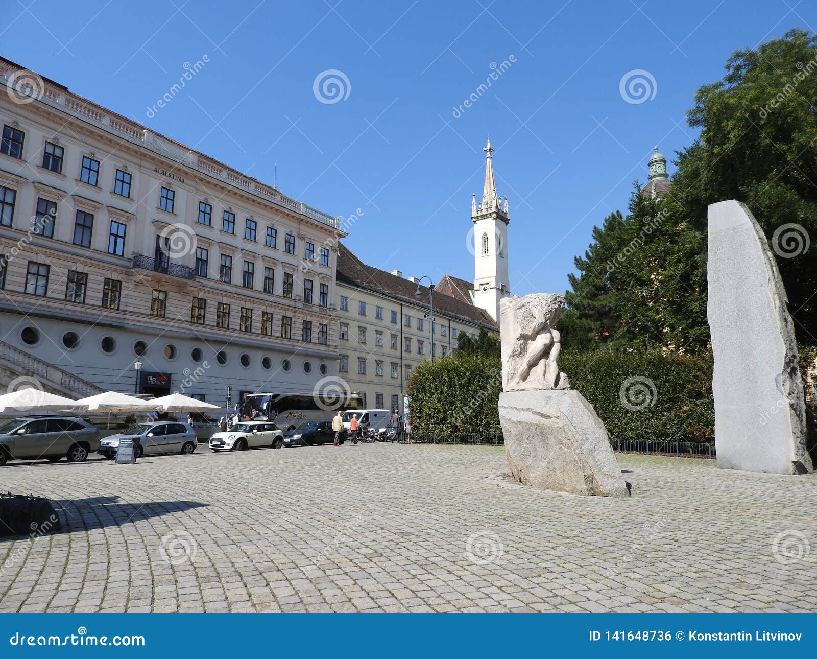 Monuments of Vienna, Austria, a Clear Sunny Day Editorial Photo - Image ...