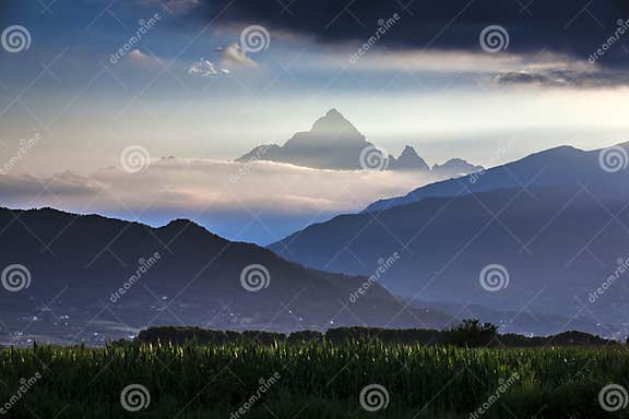 Monviso stock photo. Image of provincia, monviso, sunset - 43017414
