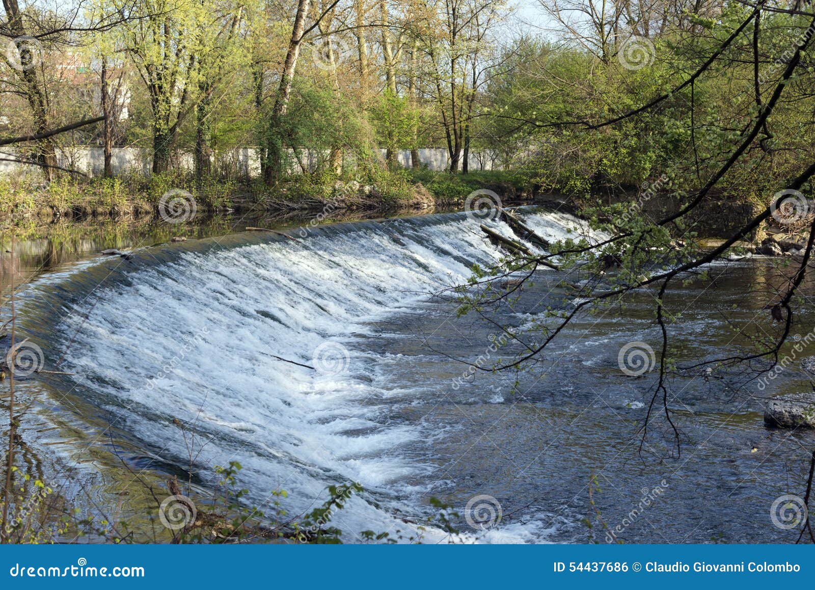 Monza Park: cascade stock photo. Image of nature, italy - 54437686