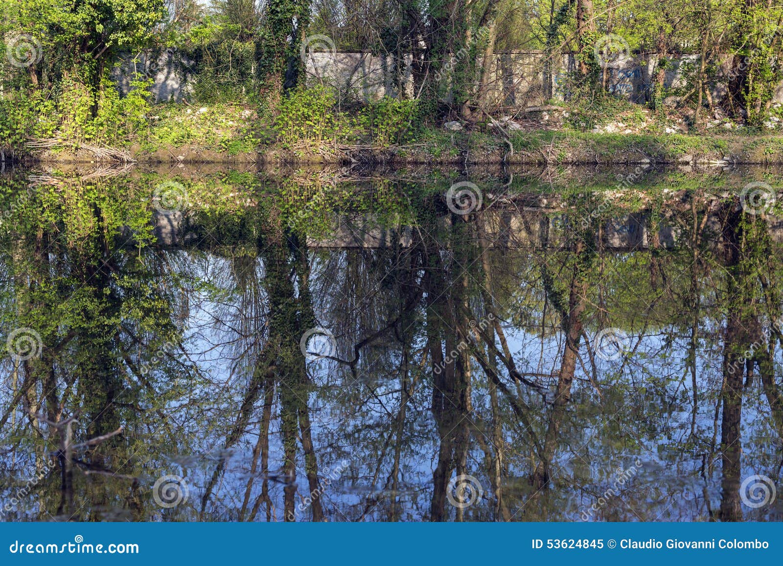 Monza Park: Lambro river stock image. Image of nature - 53624845