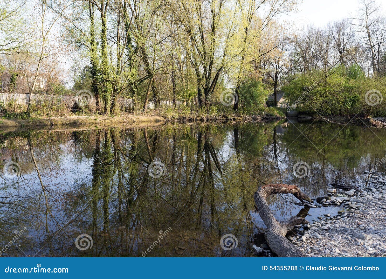 Monza Park: Lambro river stock photo. Image of lombardy - 54355288